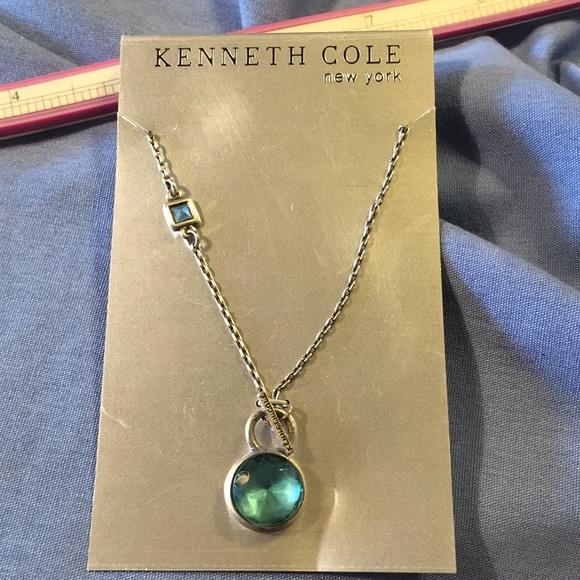 Kenneth Cole | Jewelry | Kenneth Cole Blue Rhinestone Necklace | Poshmark